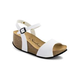 Sunbay Keilsandaletten "Yucca" in Wei&szlig; - 67% | Gr&ouml;&szlig;e 40 | Damen-sandalen