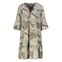 Sublevel Kleid in Grau/ Creme - 87% | Gr&ouml;&szlig;e L | Damen-kleider
