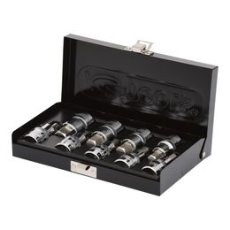 KS Tools 1/2" CHROMEplus Bit-Stecknuss-Satz Innensechskant, 9-teilig 4-17mm,kurz (918.1330)