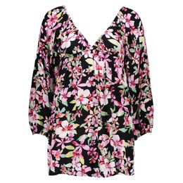 Roxy Kleid "Sweetest Shores" in Schwarz/ Rosa - 65% | Gr&ouml;&szlig;e M | Damen-kleider