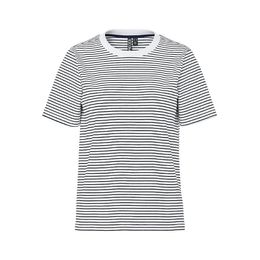 Pieces Shirt "Pcria" in Wei&szlig;/ Dunkelblau - 41% | Gr&ouml;&szlig;e XS | Damen-tops