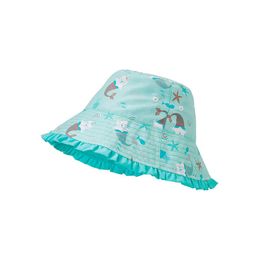 Playshoes Wende-Sonnenhut "Einhornmeerkatze" in T&uuml;rkis - 30% | Gr&ouml;&szlig;e 55 cm | Kindermuetzen