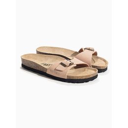 BAYTON Leder-Pantoletten "Zephyr" in Lachs - 56% | Gr&ouml;&szlig;e 40 | Damen-pantoletten