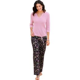 WITT WEIDEN Hose in Schwarz/ Rosa - 78% | Gr&ouml;&szlig;e 38 | Damenhosen