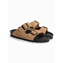BACKSUN Leder-Pantoletten "Bali" in Beige - 64% | Gr&ouml;&szlig;e 40 | Damen-pantoletten