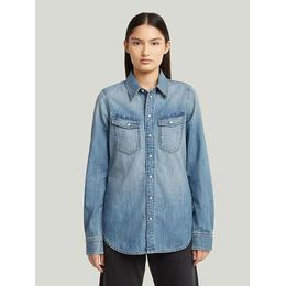 G-Star Raw G-Star Jeans-Hemd - Slim fit - in Blau - 53% | Gr&ouml;&szlig;e XL | Damen-blusen