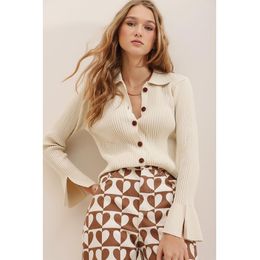Happiness Istanbul Bluse in Beige - 59% | Damen-blusen