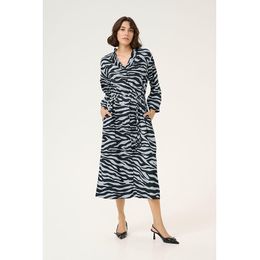 Kaffe Kleid "Olga" in Schwarz/ Grau - 81% | Gr&ouml;&szlig;e 40 | Damen-kleider
