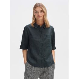 Opus Leinen-Bluse in Anthrazit - 55% | Gr&ouml;&szlig;e 40 | Damen-blusen