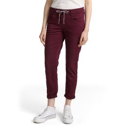 Tom Tailor Caprihose in Bordeaux - 68% | Gr&ouml;&szlig;e W40/L28 | Damenhosen