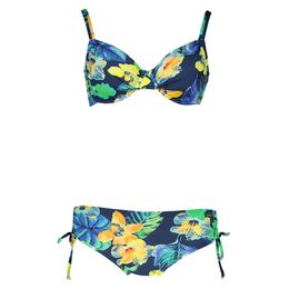 Lascana Bikini in Dunkelblau/ Gr&uuml;n - 58% | Gr&ouml;&szlig;e 40E-Cup | Damen-bademode