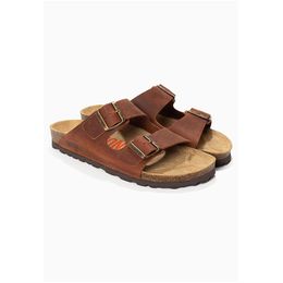 BAYTON Leder-Pantoletten "Atlas" in Braun - 58% | Gr&ouml;&szlig;e 37 | Damen-pantoletten