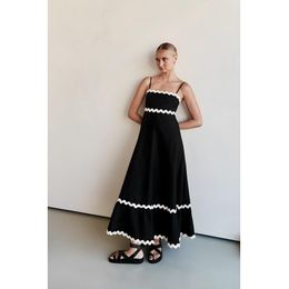 Tazga Kleid in Schwarz/ Wei&szlig; - 53% | Gr&ouml;&szlig;e 38 | Damen-kleider
