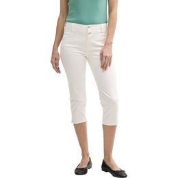 Tom Tailor Jeans-Caprihose - Slim fit - in Wei&szlig; - 62% | Gr&ouml;&szlig;e W30 | Damenhosen