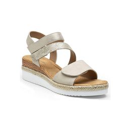 Foreverfolie Keilsandaletten in Beige - 56% | Gr&ouml;&szlig;e 40 | Damen-sandalen