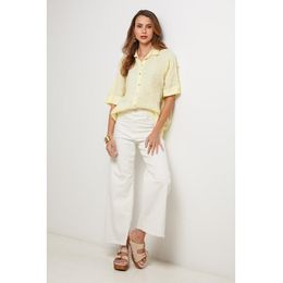 Lin Passion Leinen-Hemd in Gelb - 75% | Gr&ouml;&szlig;e 38/40 | Damen-blusen