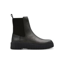 Clarks Leder-Chelsea-Boots "Torhill Maple" in Schwarz - 68% | Gr&ouml;&szlig;e 41 | Stiefeletten