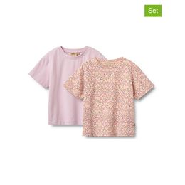Wheat 2er-Set: Shirts "Ella" in Rosa/ Orange - 43% | Gr&ouml;&szlig;e 140 | Kinder-oberteile