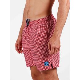 admas Badeshorts in Rot/ Wei&szlig; - 68% | Gr&ouml;&szlig;e M | Herren-bademode-sport