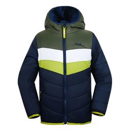 Peek U Ganzjahres-Steppjacke "Baz" in Dunkelblau/ Khaki/ Wei&szlig; - 41% | Gr&ouml;&szlig;e 140 | Kinderjacken