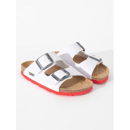 Sunbay Pantoletten "Trefle" in Wei&szlig; - 52% | Gr&ouml;&szlig;e 34 | Clogs-pantoletten-kinder