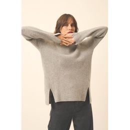 Just Cashmere Kaschmir-Pullover "Louise" in Grau - 40% | Gr&ouml;&szlig;e M | Damen-pullover-cardigans