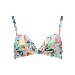 Venice Beach Bikini-Oberteil in Hellblau/ Bunt - 49% | Gr&ouml;&szlig;e 42B-Cup | Damen-bademode