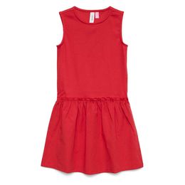 Vero Moda Girl Kleid "Tinna" in Rot - 27% | Gr&ouml;&szlig;e 134 | Kinderkleider