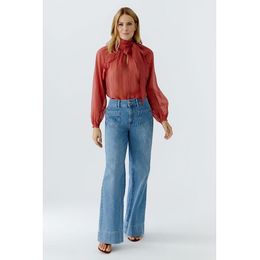 Oui Bluse in Braunrot - 74% | Gr&ouml;&szlig;e 44 | Damen-blusen
