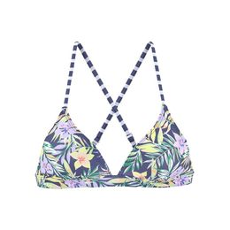 Venice Beach Bikini-Oberteil in Dunkelblau/ Bunt - 55% | Gr&ouml;&szlig;e 42C/D-Cup | Damen-bademode
