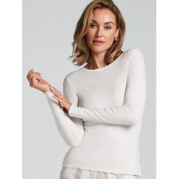 Hunkem&ouml;ller Hunkem&ouml;ller Pyjama-Oberteil in Wei&szlig; - 67% | Gr&ouml;&szlig;e L | Damen-loungewear