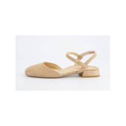 Paul Green Leder-Slingballerinas in Beige - 47% | Gr&ouml;&szlig;e 38,5 | Damen-ballerinas