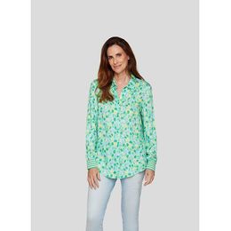 Rabe Bluse in Gr&uuml;n/ Gelb - 65% | Gr&ouml;&szlig;e 50 | Damen-blusen