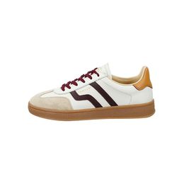 Gant Footwear Leder-Sneakers "Cuzima" in Creme/ Pflaume - 35% | Gr&ouml;&szlig;e 38 | Damen-sneakers