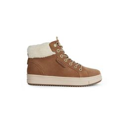 Geox Winterboots "Rebecca" in Hellbraun/ Wei&szlig; - 37% | Gr&ouml;&szlig;e 34 | Kinderstiefel