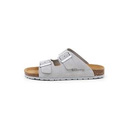 billowy Leder-Pantoletten in Grau - 45% | Gr&ouml;&szlig;e 41 | Damen-pantoletten