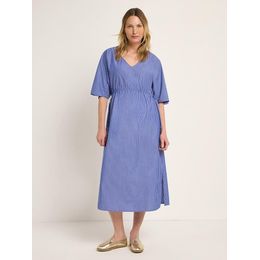 LANIUS Kleid in Blau/ Wei&szlig; - 55% | Gr&ouml;&szlig;e 36 | Damen-kleider