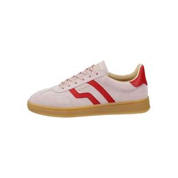 Gant Footwear Leder-Sneakers "Cuzima" in Rosa/ Rot - 33% | Gr&ouml;&szlig;e 38 | Damen-sneakers