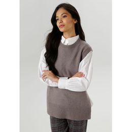 Aniston Pullunder in Grau - 40% | Gr&ouml;&szlig;e 38 | Damen-pullover-cardigans