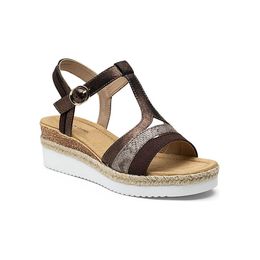 Foreverfolie Keilsandaletten in Braun - 52% | Gr&ouml;&szlig;e 41 | Damen-sandalen
