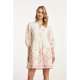 Smashed Lemon Kleid in Wei&szlig;/ Rosa - 69% | Gr&ouml;&szlig;e M | Damen-kleider