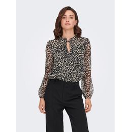 Only Bluse in Beige/ Schwarz - 46% | Gr&ouml;&szlig;e XS | Damen-blusen
