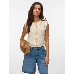 V&eacute;ro Moda Vero Moda Strickweste in Creme - 48% | Gr&ouml;&szlig;e L | Damenjacken