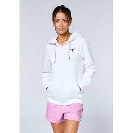 Chiemsee Sweatjacke in Wei&szlig; - 47% | Gr&ouml;&szlig;e L | Damen-sweatshirts-jacken
