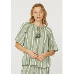 Sisters Point Bluse in Gr&uuml;n/ Creme - 84% | Gr&ouml;&szlig;e M | Damen-blusen
