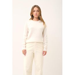 Just Cashmere Kaschmir-Pullover "Arequipa" in Wei&szlig; - 38% | Gr&ouml;&szlig;e M | Damen-pullover-cardigans