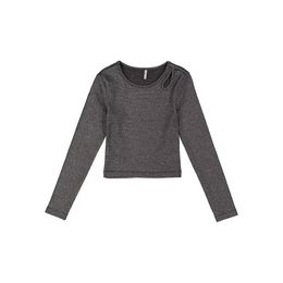 KIDS Only Longsleeve "Life Is Glitter" in Grau - 45% | Gr&ouml;&szlig;e 158/164 | Kinder-longsleeves