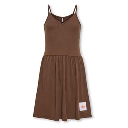 KIDS Only Kleid "Lianna" in Braun - 16% | Gr&ouml;&szlig;e 134/140 | Kinderkleider