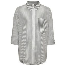 V&eacute;ro Moda Vero Moda Bluse in Wei&szlig;/ Grau - 83% | Gr&ouml;&szlig;e XS | Damen-blusen