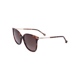 Carolina Herrera Damen-Sonnenbrille in Hellbraun/ Braun - 69% | Gr&ouml;&szlig;e 55 | Damen-brillen